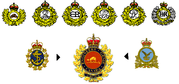 Evolution of Canadian Sapper Badges