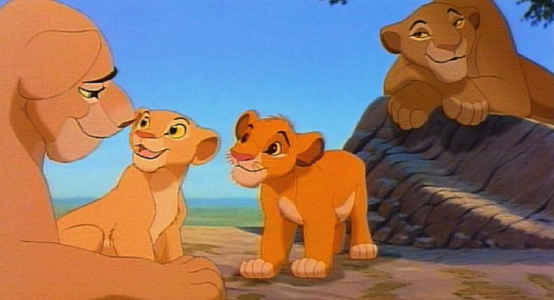 Simba And Nala Elephant Graveyard