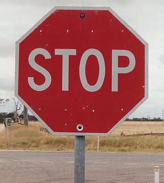 Australia Stop Sign Prepare To Stop Sign | SWF Group