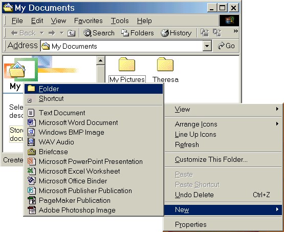 Learning the Computer - Beginning - Creating New Folders