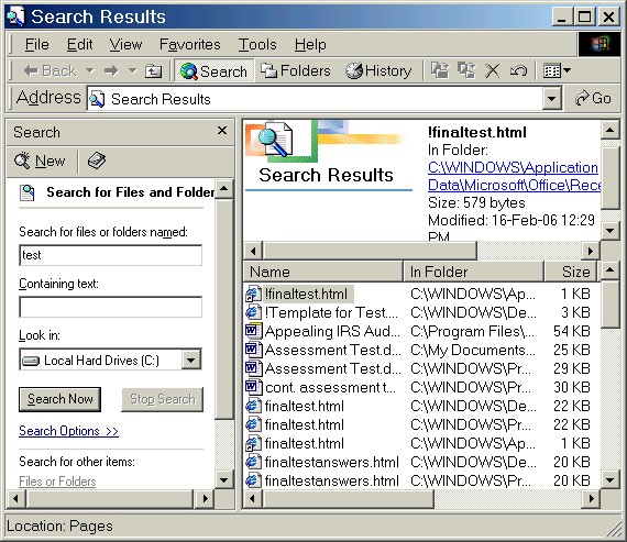 Learning the Computer - Intermediate - Searching for Files & Folders