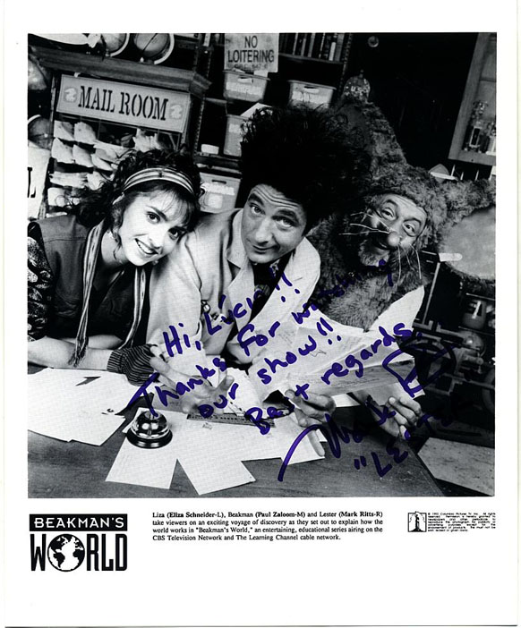 Autografos - Mark Ritts - Beakman's World