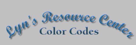 Lyn's Resource Center: Color Codes Chart
