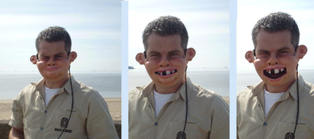 talking masks, cable masks, string masks