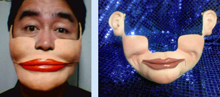 talking masks, cable masks, string masks