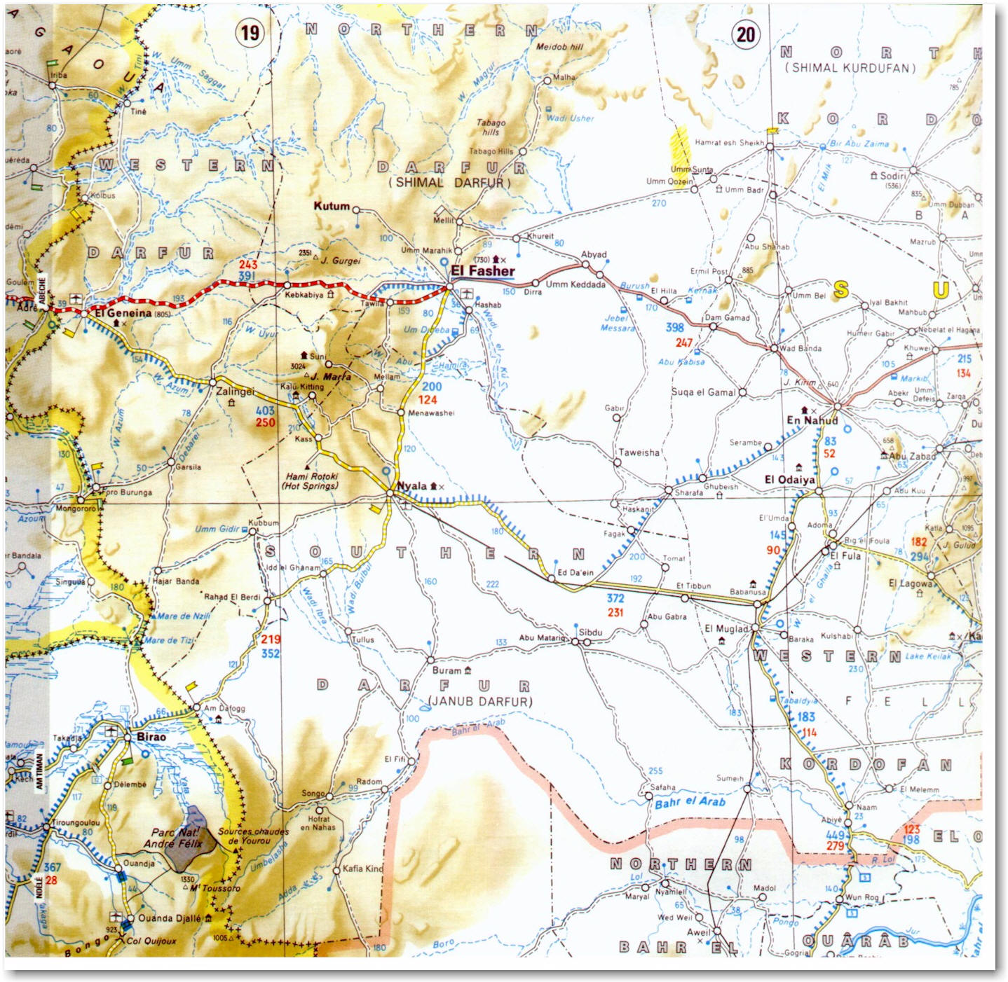 Detailed Michelin Maps of Sudan
