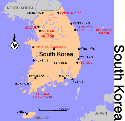 Map of Korea