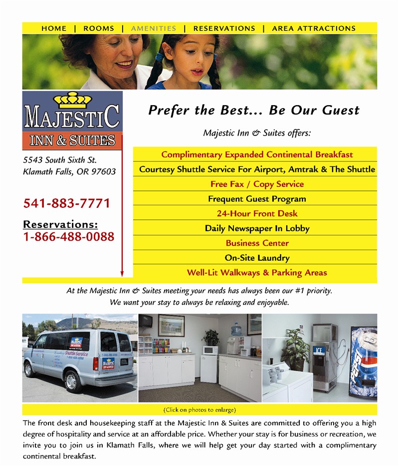 Majestic Inn & Suites Amenities