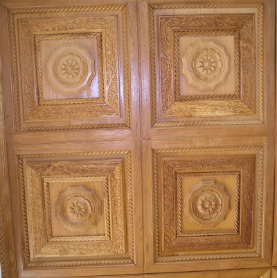 Malabar Coast Trade - Carved Wood Ceiling Tiles