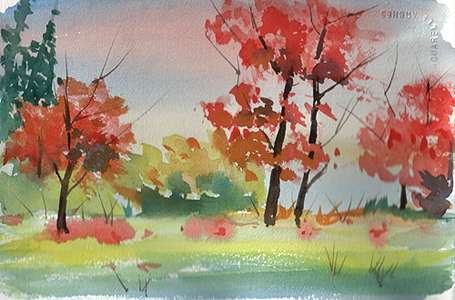 Margareta Jacobs Watercolor Painting Class, Fall 2005