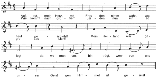 Auf, auf mein Herz, mit Freuden - capella und Midi Dateien zu Liedern ...