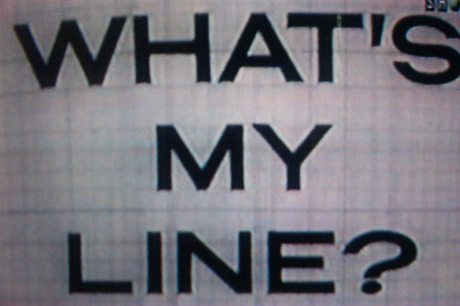 What's My Line? Logos