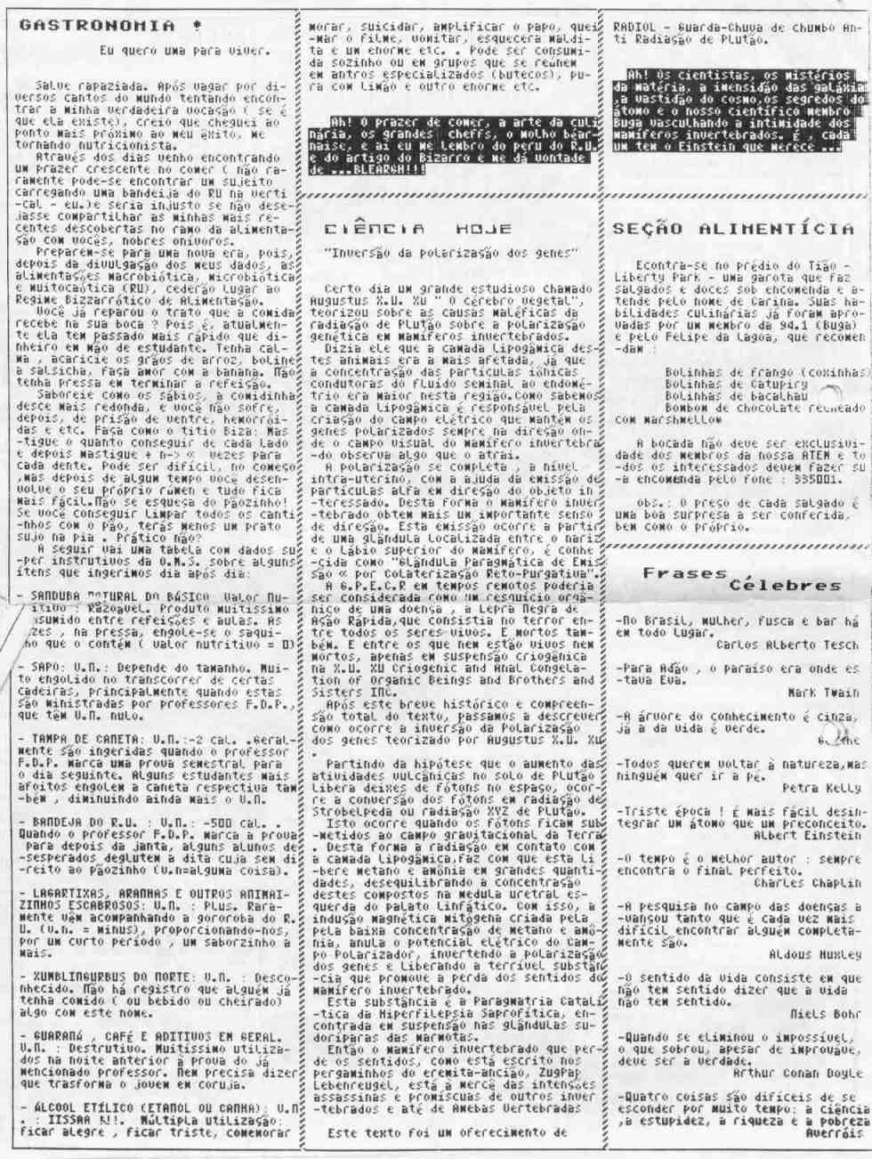UFSC - Eng Mecânica Turmas de 1995 - CREDITOS