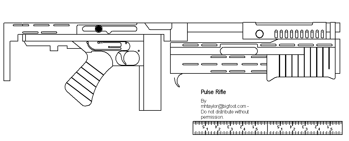 Pulse Rifle - Drawing Board - Wan-Obi Jedi's Amateur Prop Workshop