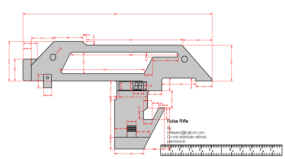 Pulse Rifle - Drawing Board - Wan-Obi Jedi's Amateur Prop Workshop