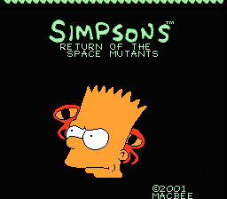 /nes - Simpsons IV - Return of the Space Mutants