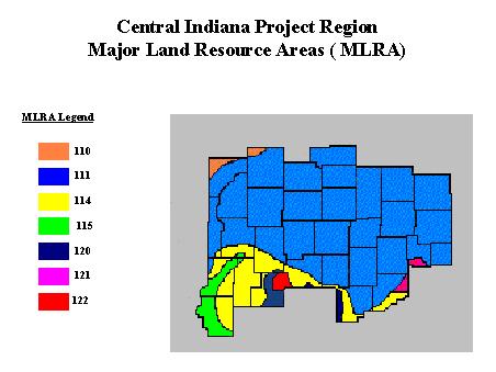 Central Indiana Major Land Resource Areas
