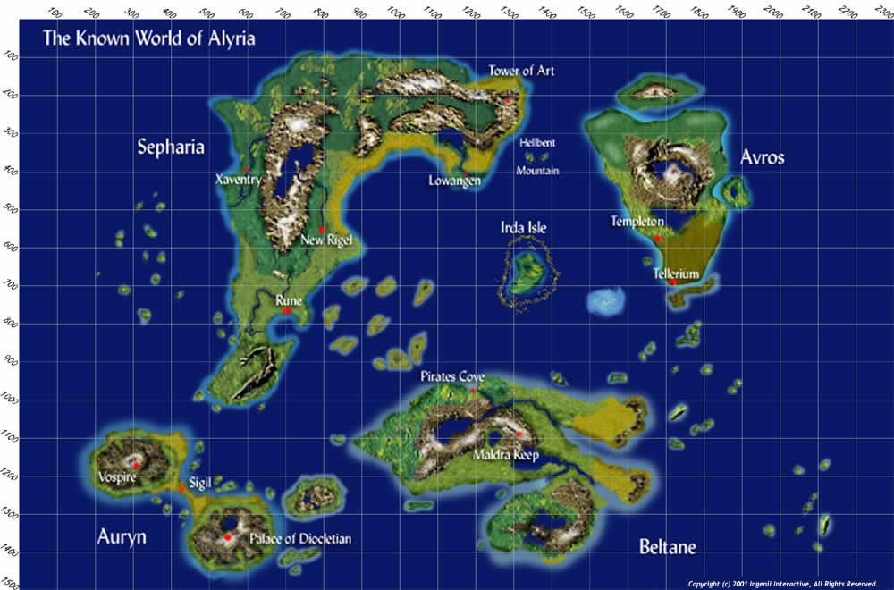 Maps of Alyria