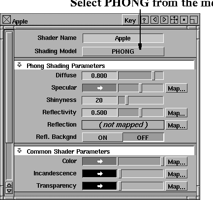 This gives the Apple shader icon a shiny, reflective appearance, and ...