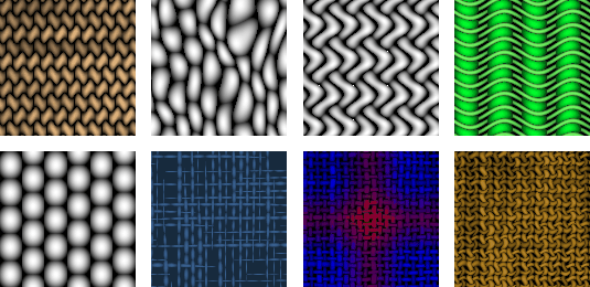 Note the following when using the cloth texture: