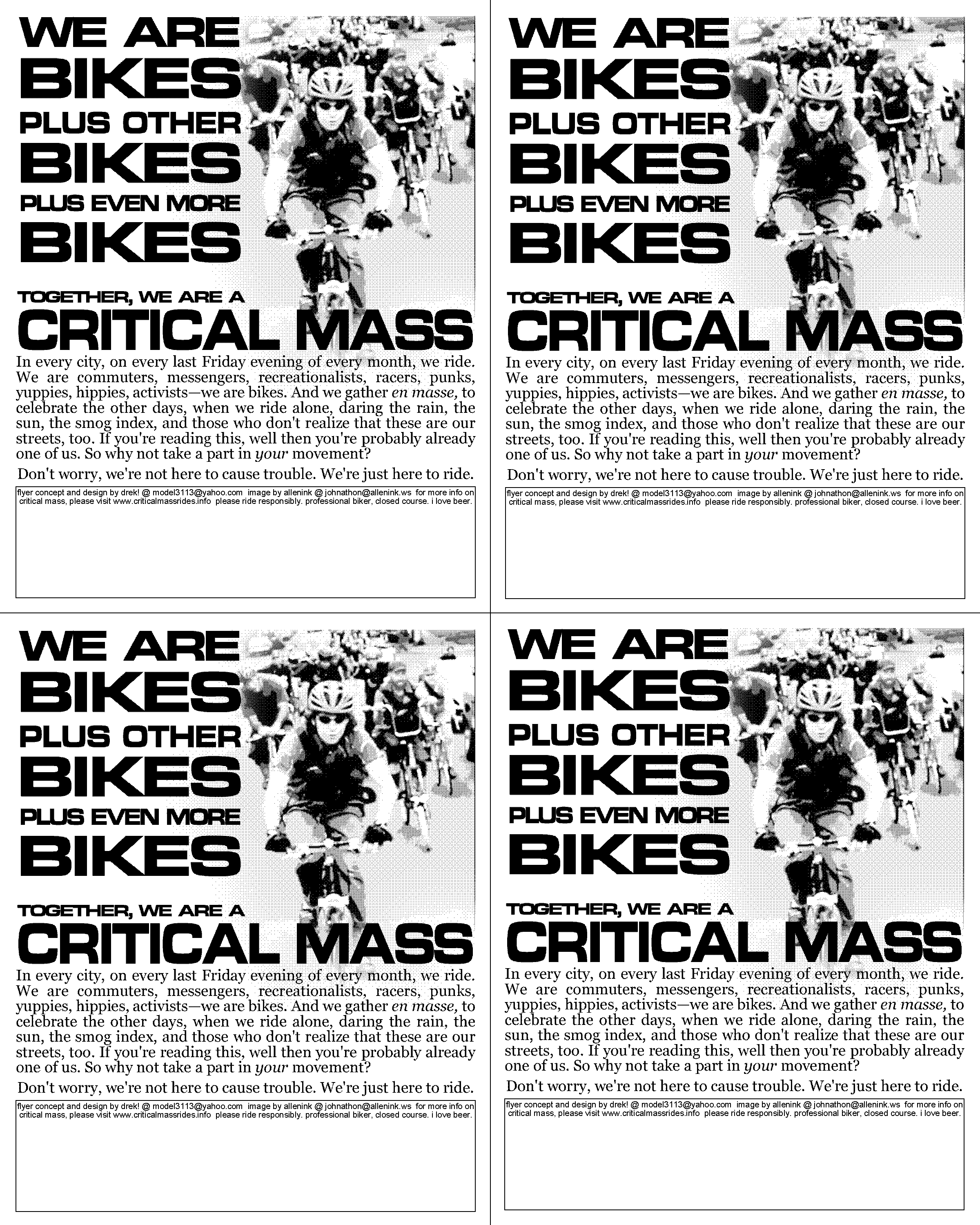 Free Critical Mass Flyer!