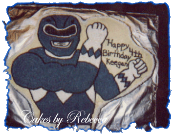 Blue Power Ranger Cake