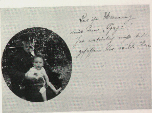 Hans Freudenthal with his grandfather Ehmann