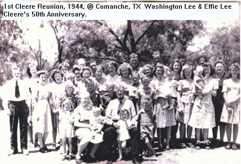 CLEERE REUNION (Comanche, TX)