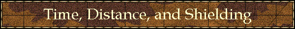 Time, Distance, and Shielding