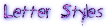 Letter Styles
