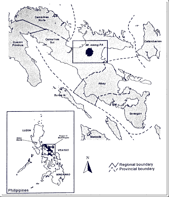 Location - Mt. Isarog National Park