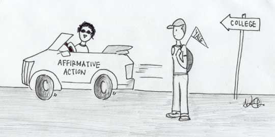 Affirmative action a negative