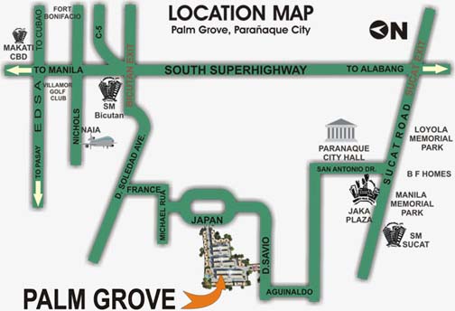 LOCATION MAP - PALM GROVE