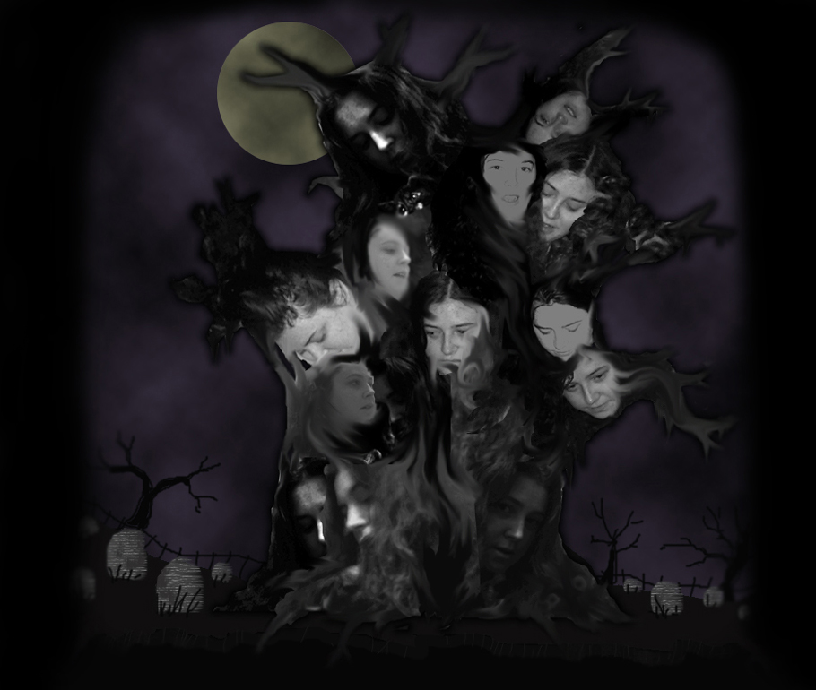 ARTWORK Landscape of a Cemetery in Late October