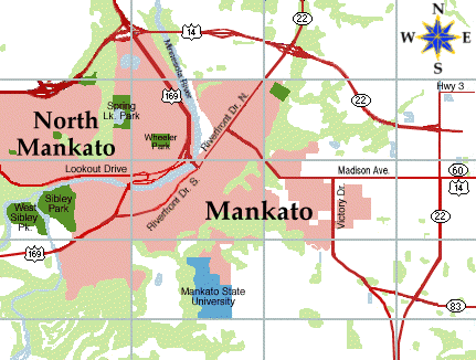 A Map of Mankato