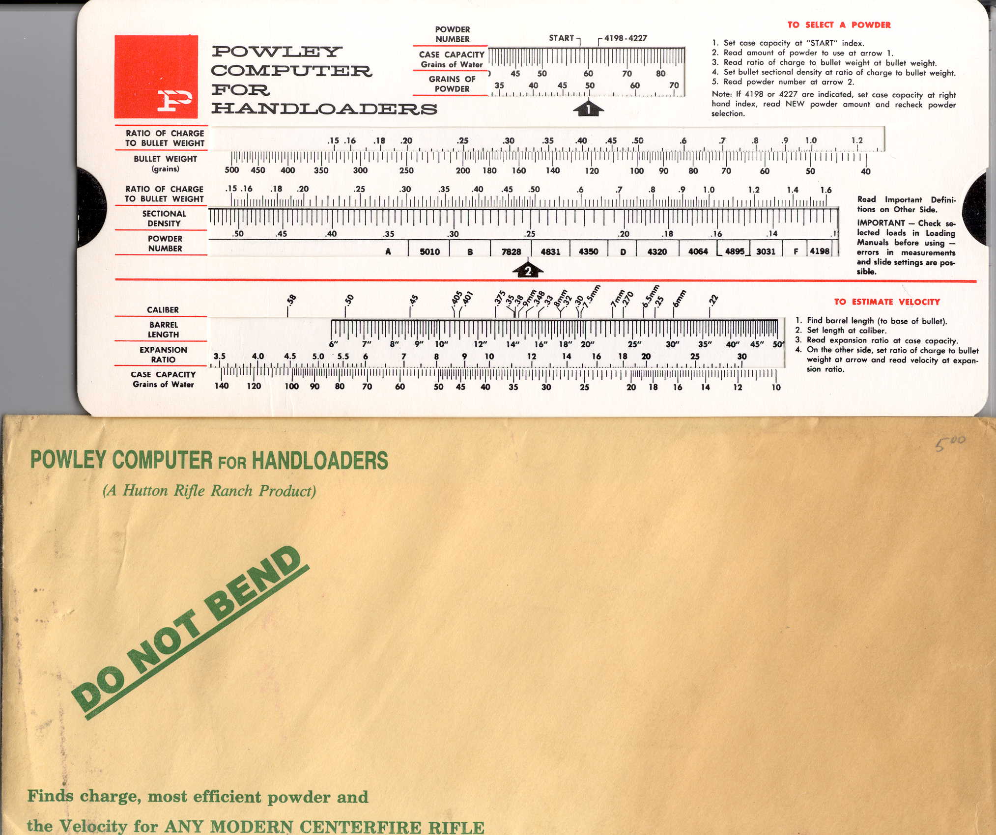Powley Computer, slide charts, wheel charts and sliderules