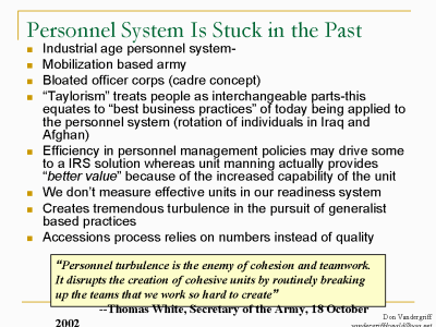 Personnel System Is Stuck in the Past