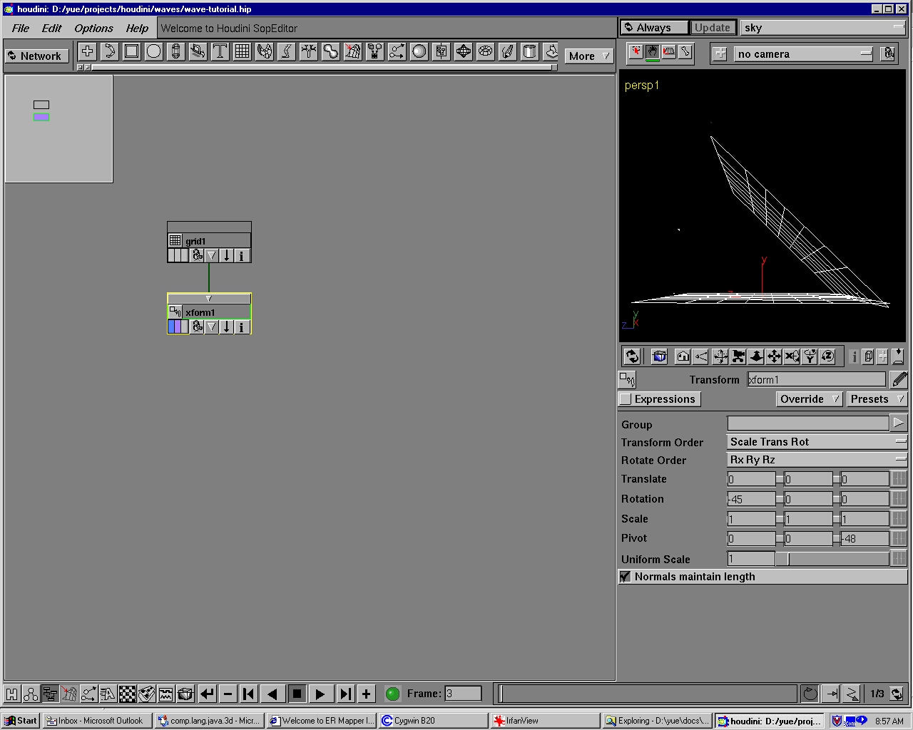 Creating Ocean Wave Scene with RenderMan Shader