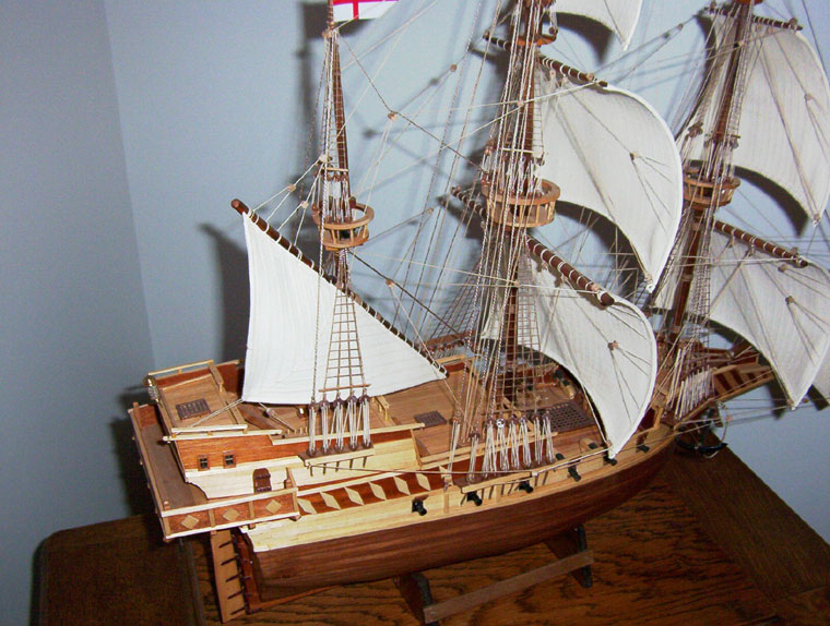 English galleon “Golden Hind”