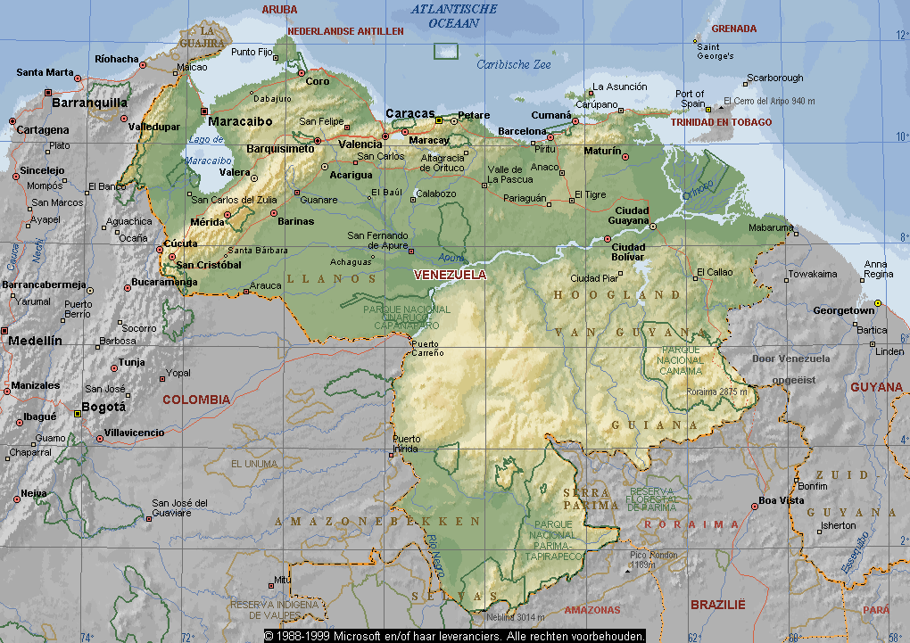 Maps of Venezuela