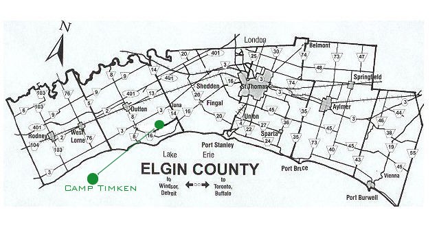 DIRECTIONS TO CAMP TIMKEN