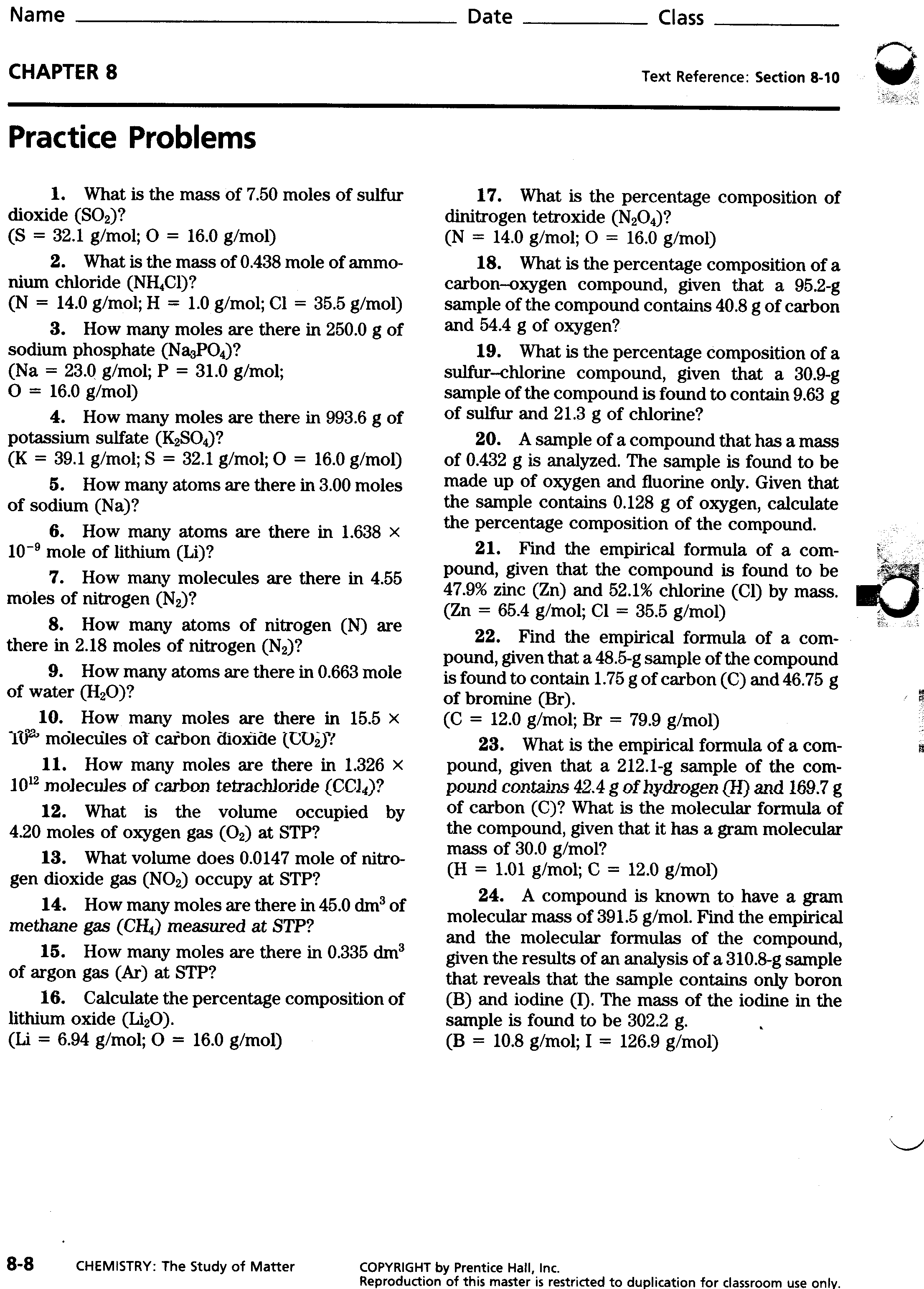 This is the worksheet page