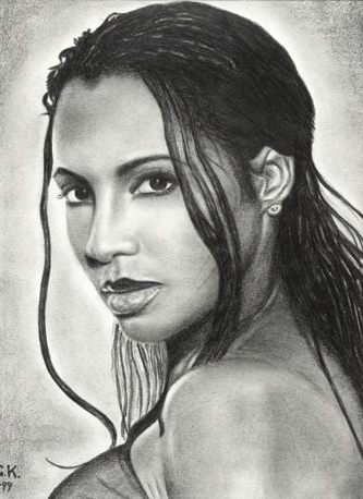 Celebrity Drawings Toni Braxton