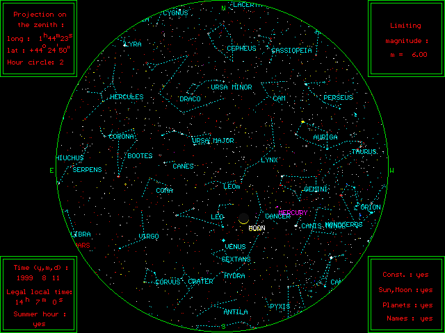 Celestial Maps v.5.0 - An astronomical software by Ovidiu Vaduvescu