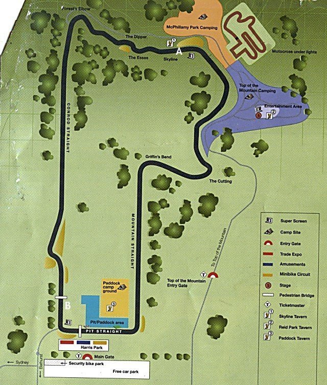 Mount Panorama Map at Paul Dellinger blog