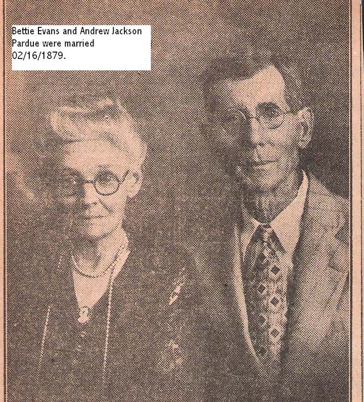 Pardue Descendants of Andrew Jackson Pardue