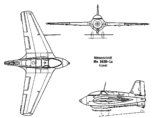 Messerschmitt Me 163B-1A Technical Information