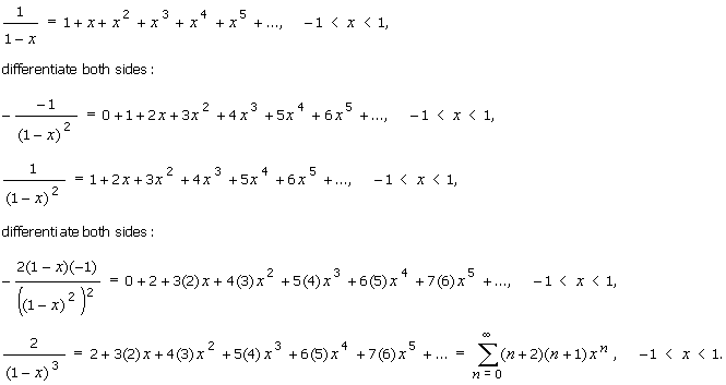 10.2 Derivatives And Integrals Of Power Series