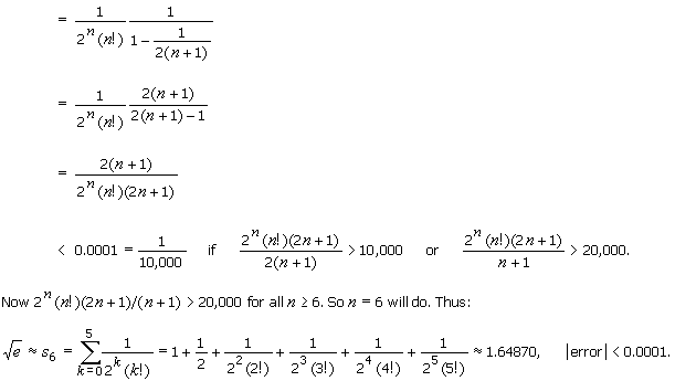 10.4 Applications Of Taylor Series