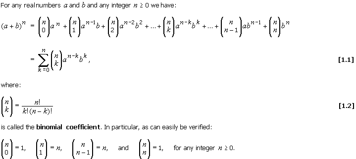 10.6 The Binomial Series